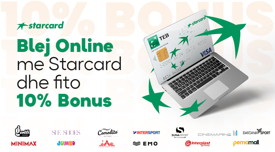 Për blerjet online, më mirë t’bjen me Starcard! – TEB SHA